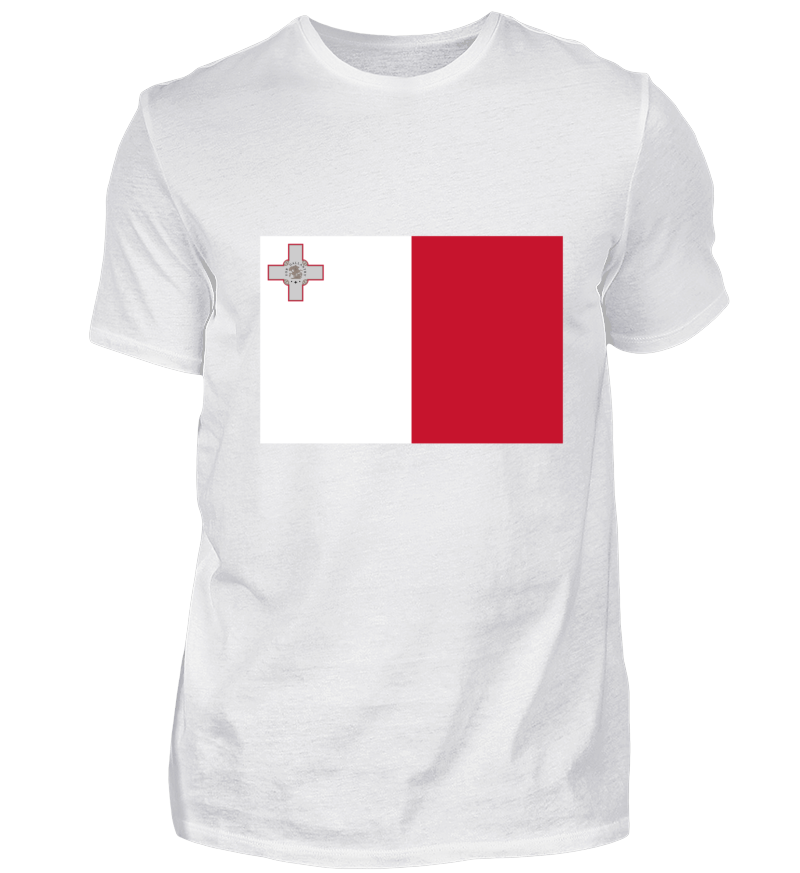 Flag of Malta, Malta flag | Herren Basic T-Shirt - Shirtee.de / Online ...