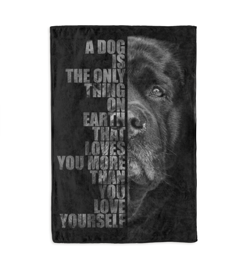 Kuscheldecke LABRADOR Spruch Design dog | Premium Kuscheldecke ...
