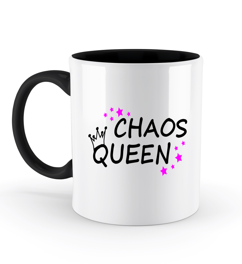 Chaos Queen - Tasse mit Spruch | Kaffeetasse Weiß - Shirtee.de / Online ...
